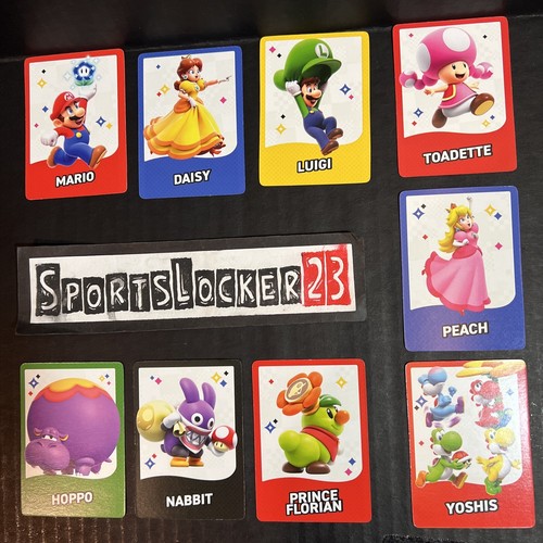 Super Mario Brothers Wonder 9 Cards Base Set Trading Cards FAST SHIP ...
