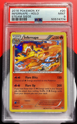 INFERNAPE 20/114 XY-Steam Siege 2016 HOLO Pokémon Card PSA 9 MINT | eBay