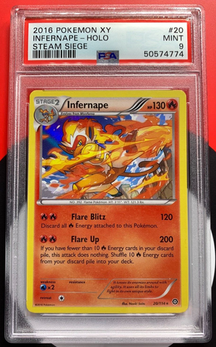 INFERNAPE 20/114 XY-Steam Siege 2016 HOLO Pokémon Card PSA 9 MINT | eBay