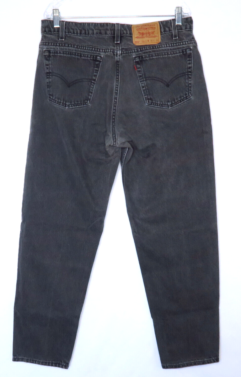 Vintage 90s Levis Made USA 550 Denim Jeans Black 36x32 Vintage 90s Levis Made USA 550 Denim Jeans Black 36x32
