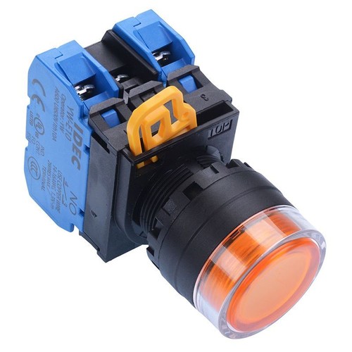 IDEC Blue 24V illuminated 22mm Mushroom Momentary Push Button Switch NC ...