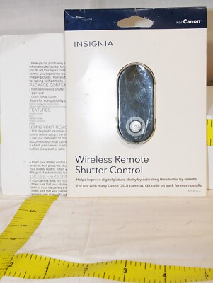 Insignia Wireless Remote Shutter Control for Canon DSLR Cameras ...