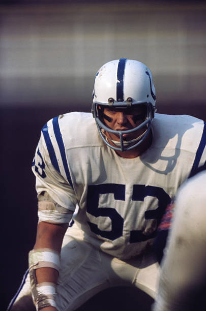 Baltimore Colts Dennis Gaubatz During Game 1965 Old Football Photo | eBay