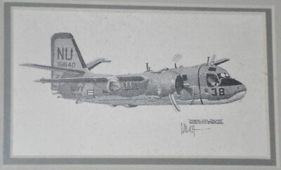 MILITARY AIRCRAFT PRINT CLEO MILICH GRUMMAN S2E TRACKER IN MATTE | eBay