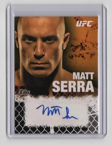 2010 Topps UFC Matt Serra Rookie Auto Black Onyx Autograph Card #'d /88 ...