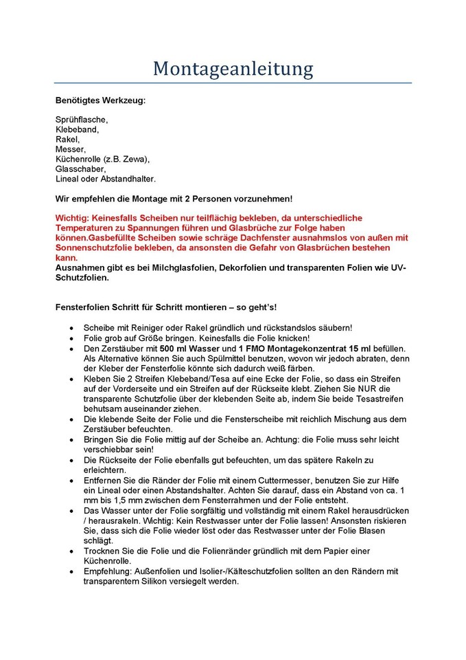 Splitterschutzfolie Klar 4 mil (gemäß DIN 52337 und EN 12600 ...