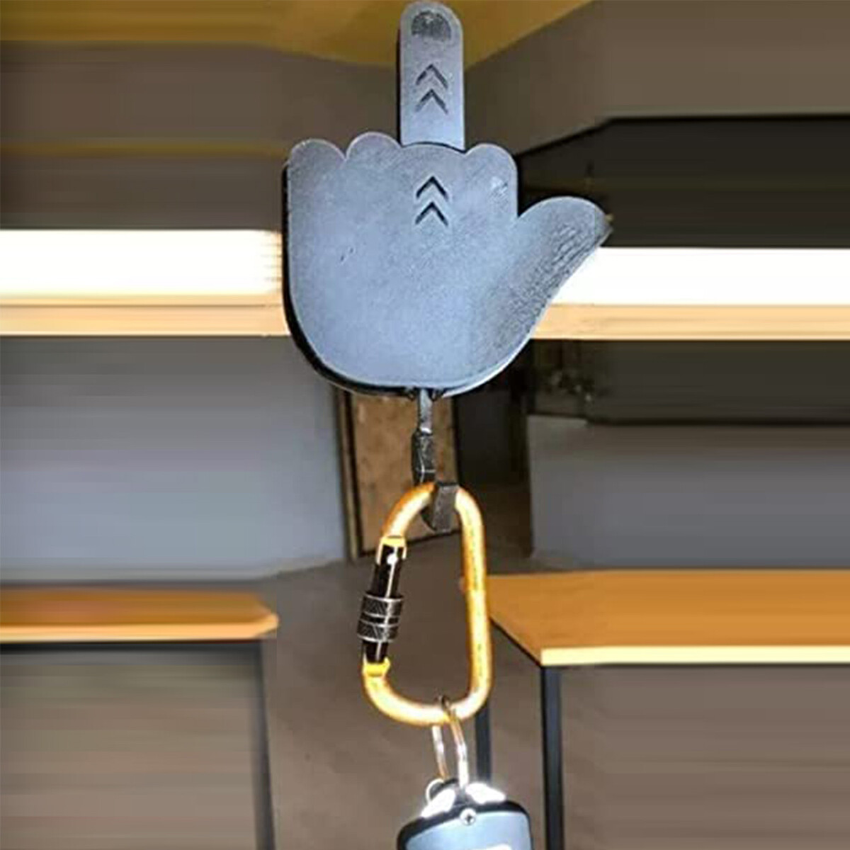 Middle Finger Key Hanger Self Adhesive Funny Keys Holder Wall Mounted ...