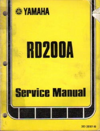 1974 Yamaha RD200A Service Manual | eBay