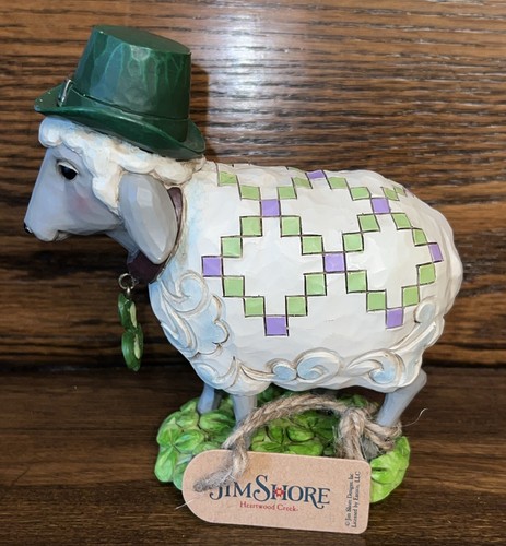 Jim Shore Irish Woolie - Irish Sheep in Clover Patch 6014386 St ...