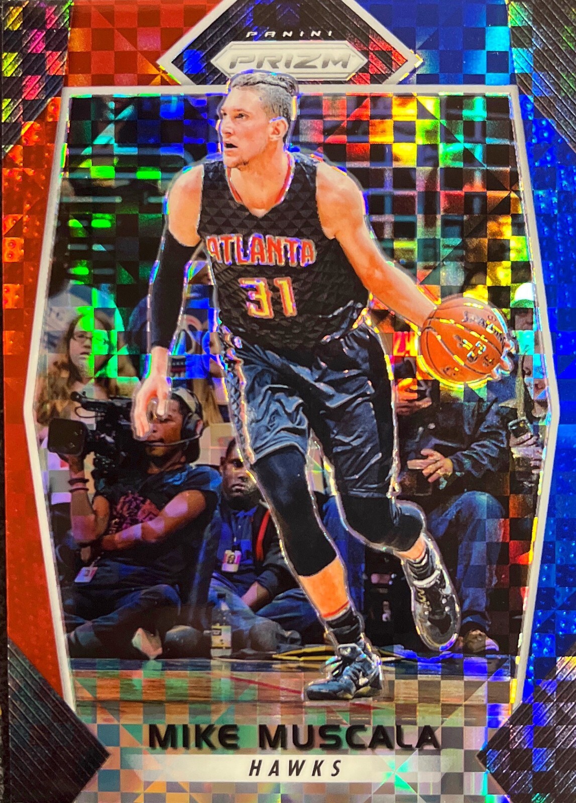 Mike Muscala Prizm 17-18 #104 Red White Blue Prizm Atlanta Hawks | eBay
