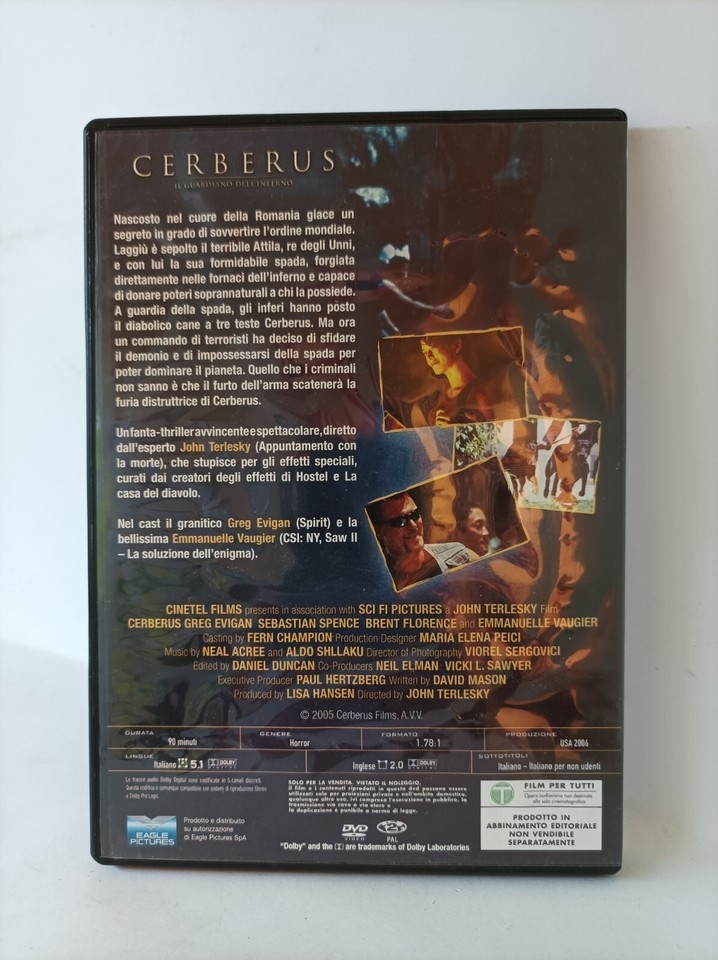 Cerberus With Greg Evigan DVD | eBay