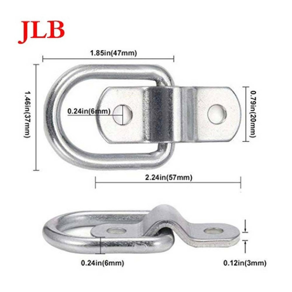 Load Anchor D-shaped Pull Ring Trailer Forged Lashing Truck D Rings ...