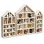House-Shaped Wooden Shadow Cubby Box Display Shelf Organizer, Set of 3 ...