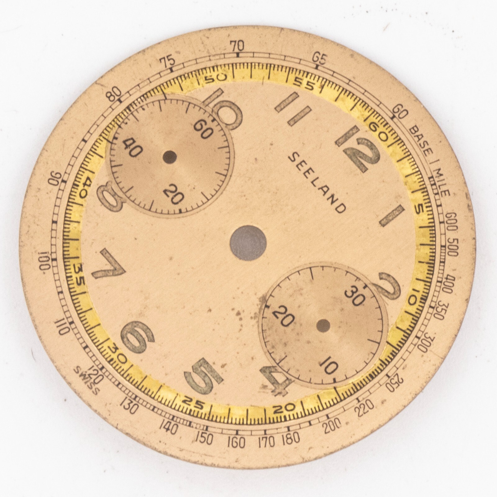 Partial Vintage Landeron 2-Reg Chronograph Wristwatch Movement w ...