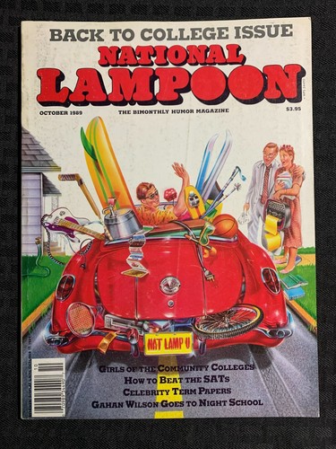 1989 NATIONAL LAMPOON Magazine Back to College Issue FN 6.0 Gahan ...