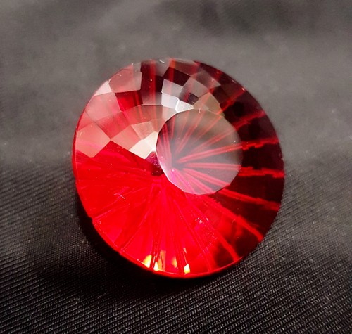 54 Ct Red Topaz Round Shape Very nice Carving Loose Gemstone | eBay
