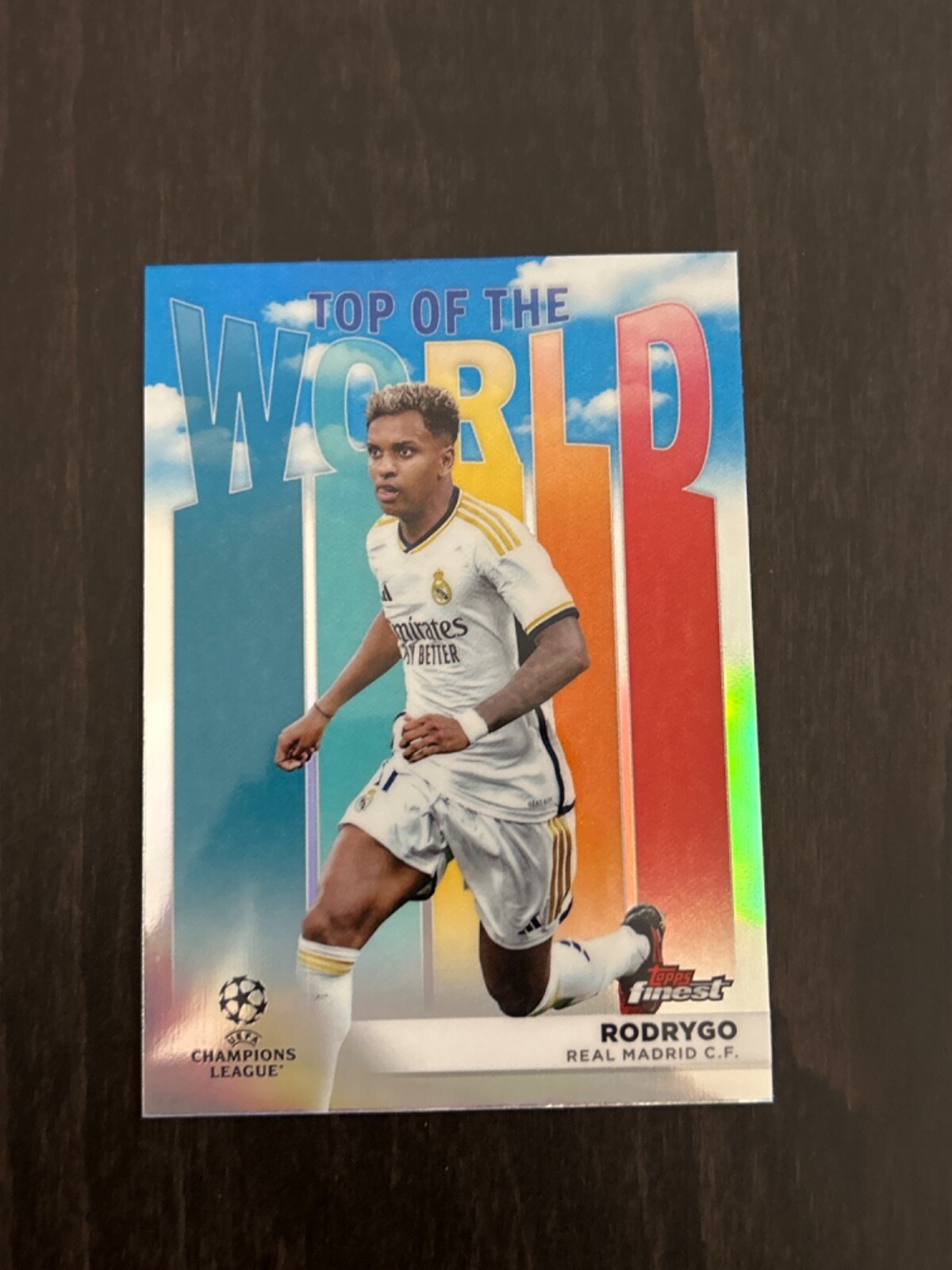 TOPPS FINEST COMPETITION UEFA 2024 RODRYGO TOP OF THE WORLD | eBay