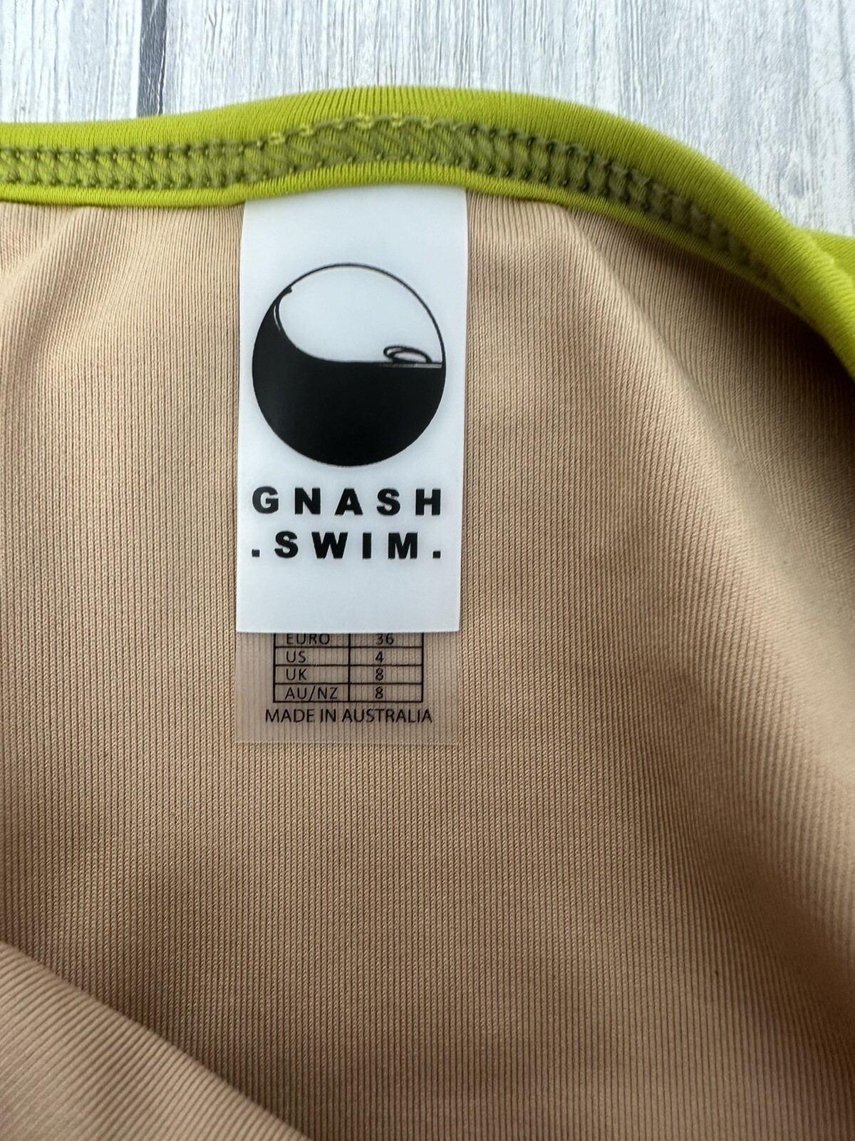 Gnash Swim Swimsuit Size Small Olive Green Swimming Costume One Piece ...