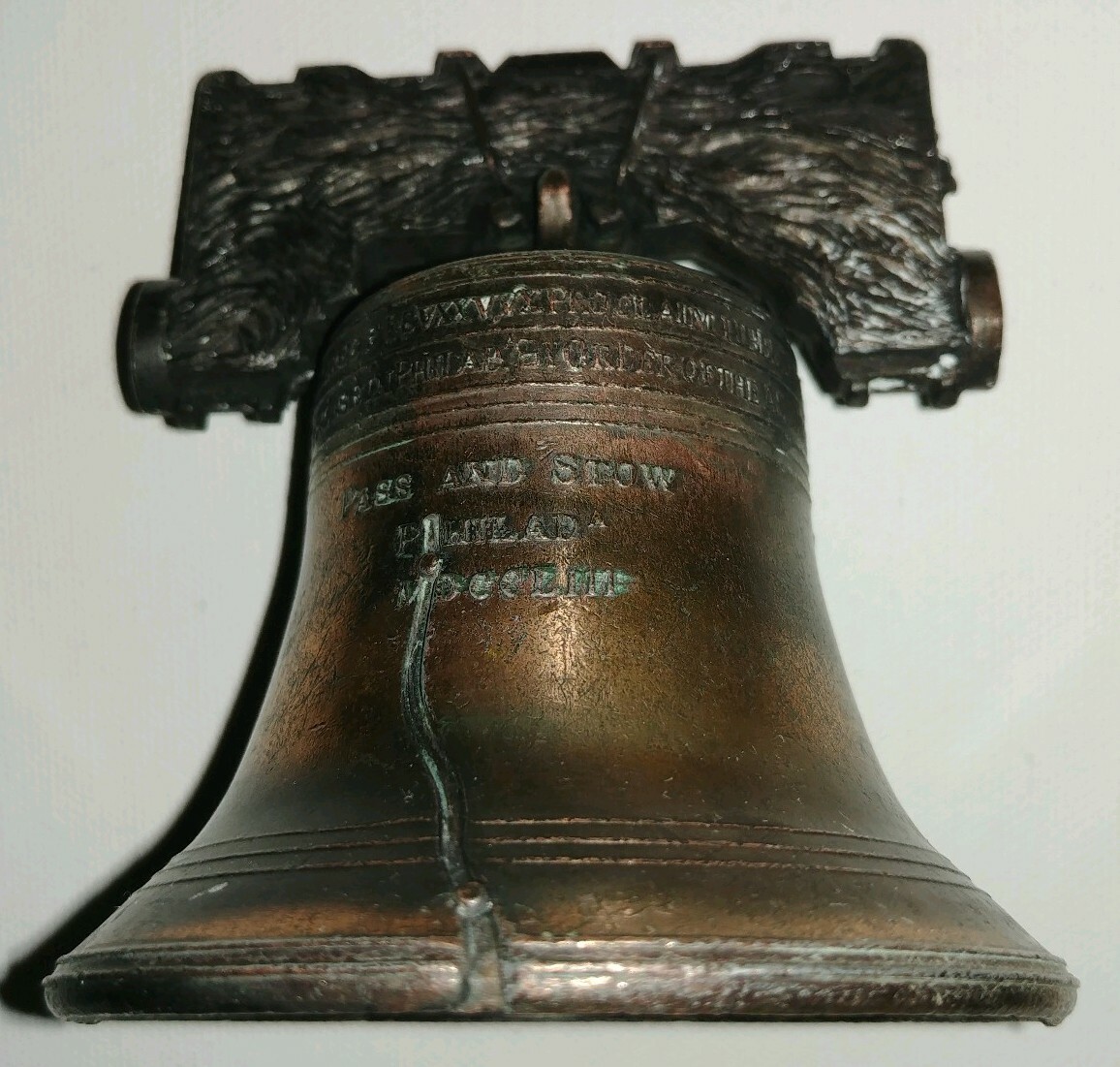 VINTAGE COPPER COLORED METAL LIBERTY BELL 3 1/2 INCH | eBay