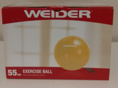 Weider Yellow Exercise Ball | eBay