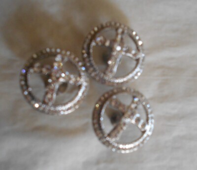 Western Bling Cross Concho 1 1/4 inch-Western Tack-Dog Collar Crystal ...