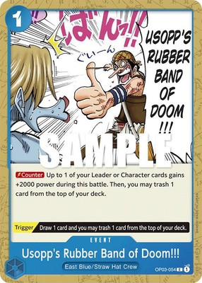 Usopp's Rubber Band of Doom!!! OP03-054 English C Pillars of Strength ...