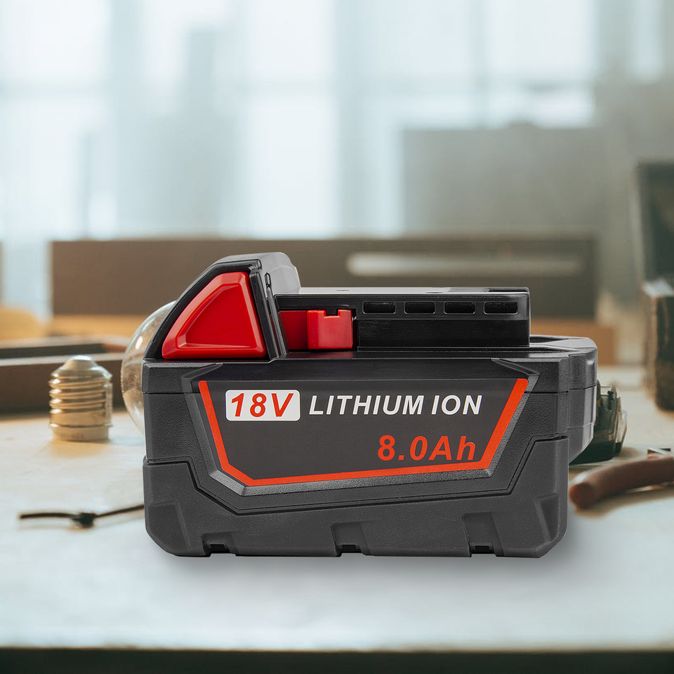 8.0Ah Battery For Milwaukee M18 Lithium Extended Capacity Battery FAST ...