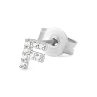 STROILI Womens Earring 1683951 Sterling 925% Letter F | eBay