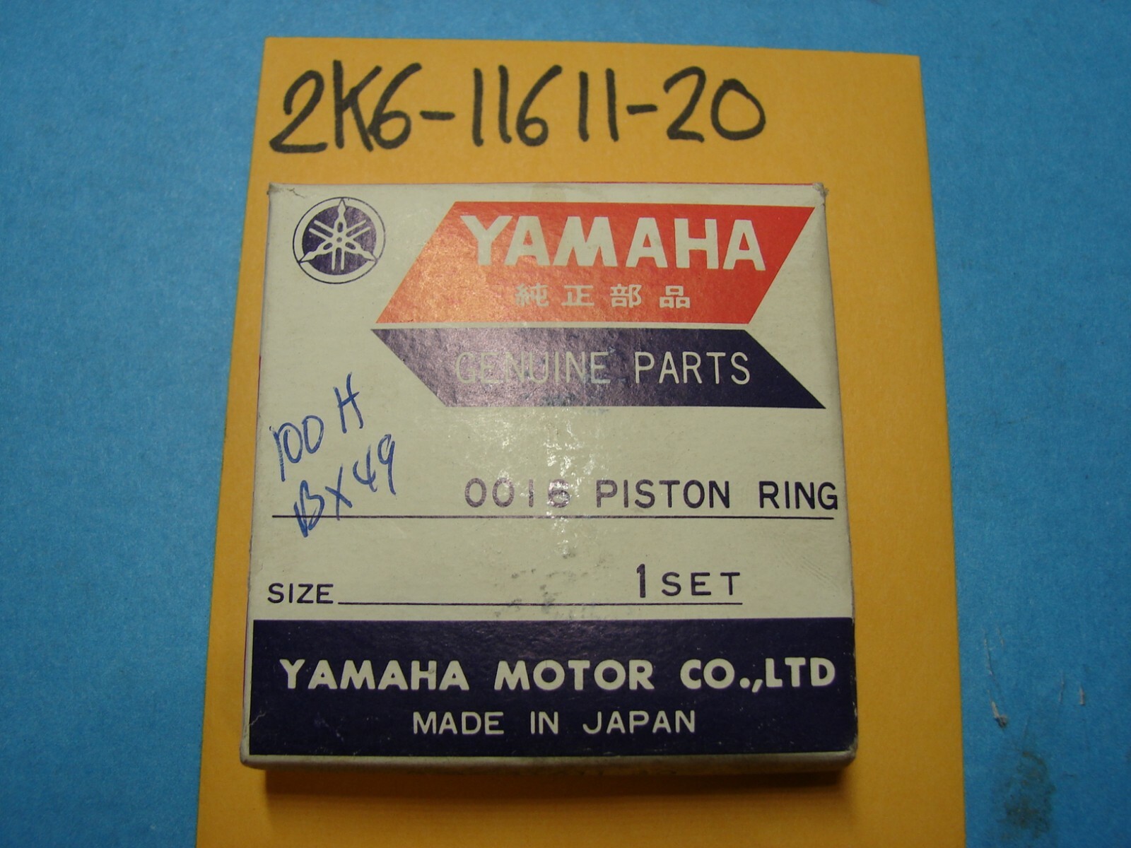 NOS YAMAHA 1978-81 YZ125 YZ 125 2ND OVER .50 PISTON RINGS 2K6-11611-20 ...