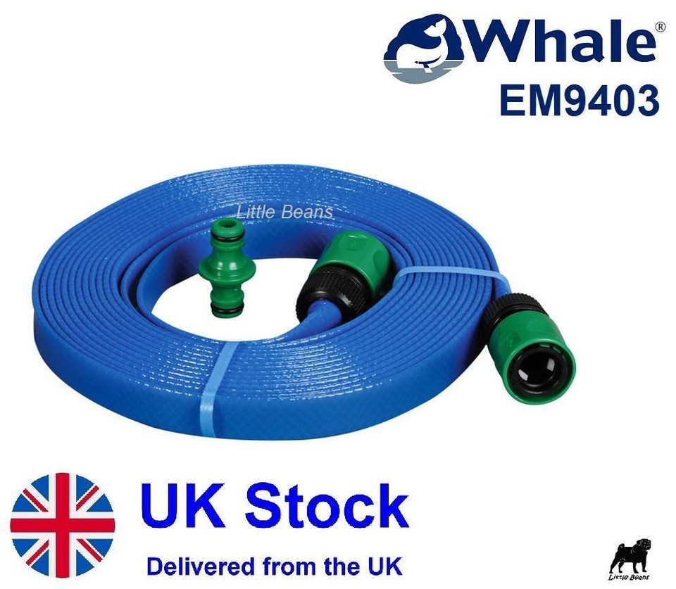 WHALE Aquasource Mains Water Extension Hose 7.5m Caravan Motorhome Boat ...