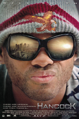 Hancock Movie Poster Will Smith Charlize Theron | eBay