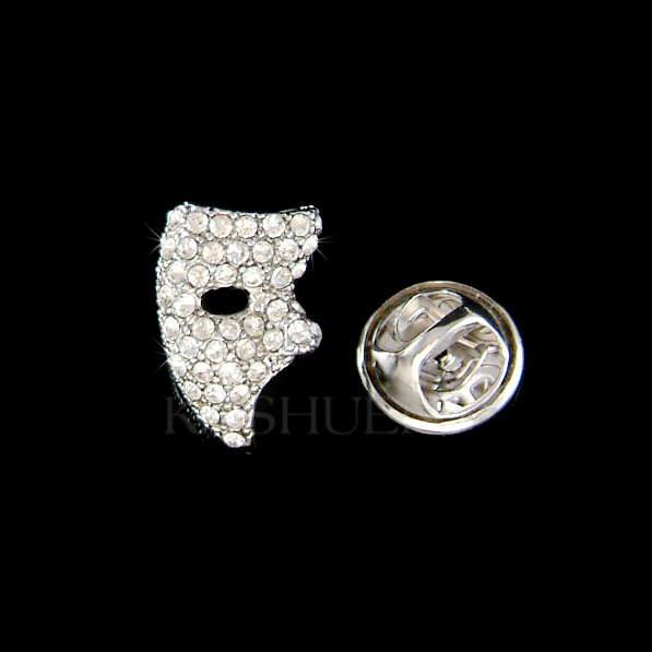 Phantom of the Opera Mask made with Swarovski Crystal Broadway Lapel ...