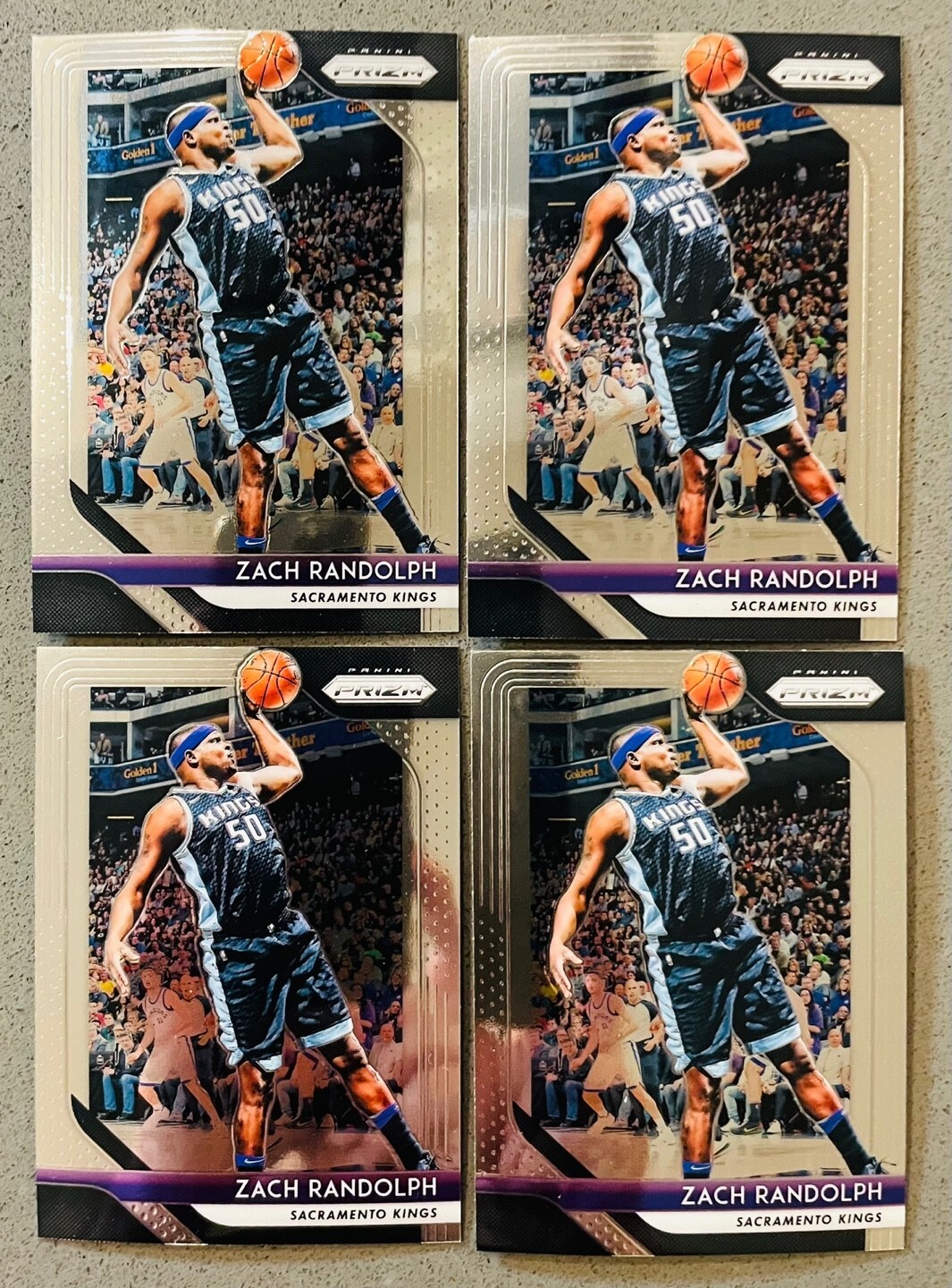 4 Lot 2018-19 Panini Prizm Basketball NBA #211 Zach Randolph Base Card ...