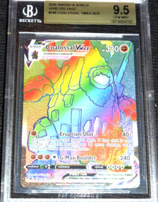2020 Pokemon Sword & Shield Vivid Voltage Colossal Vmax 189/185 BGS 9.5 ...