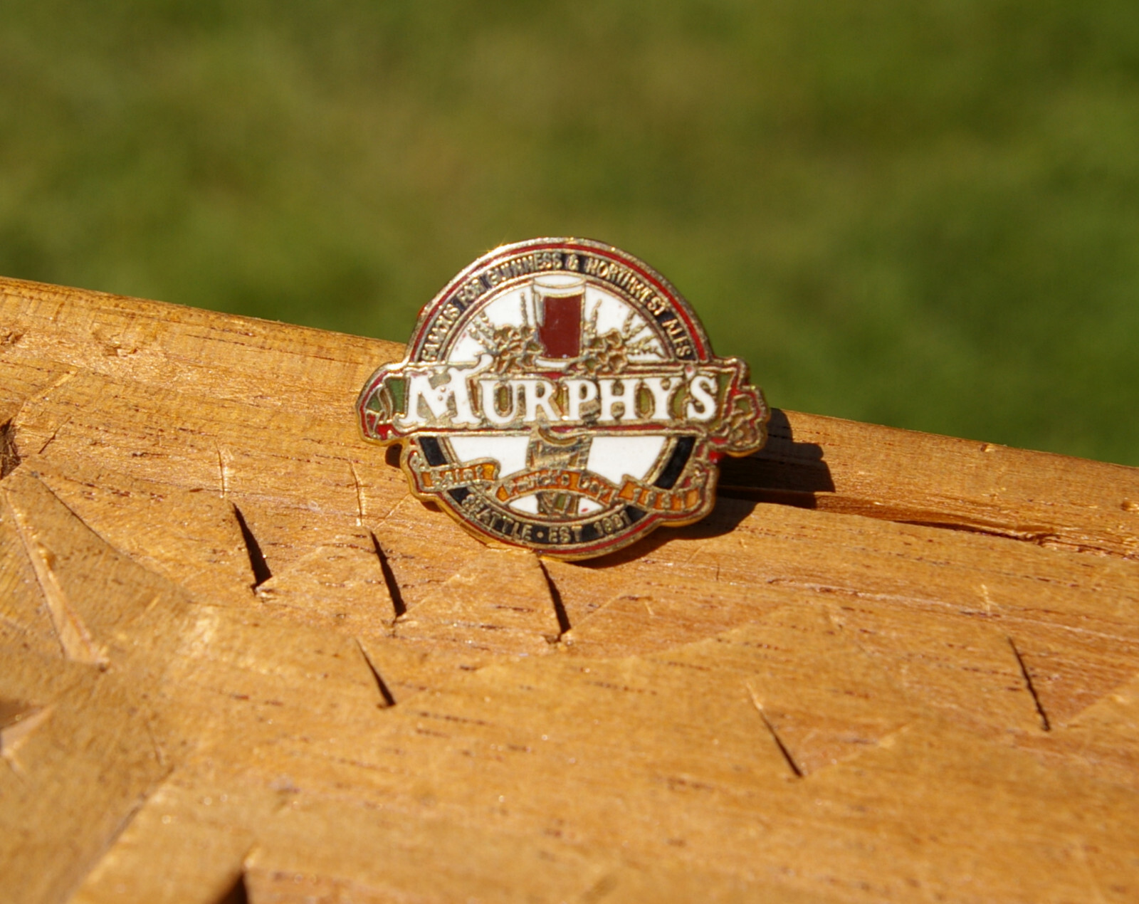 1987 Murphy's Seattle Saint Patrick's Day Guinness NW Ales 1" Enamel ...