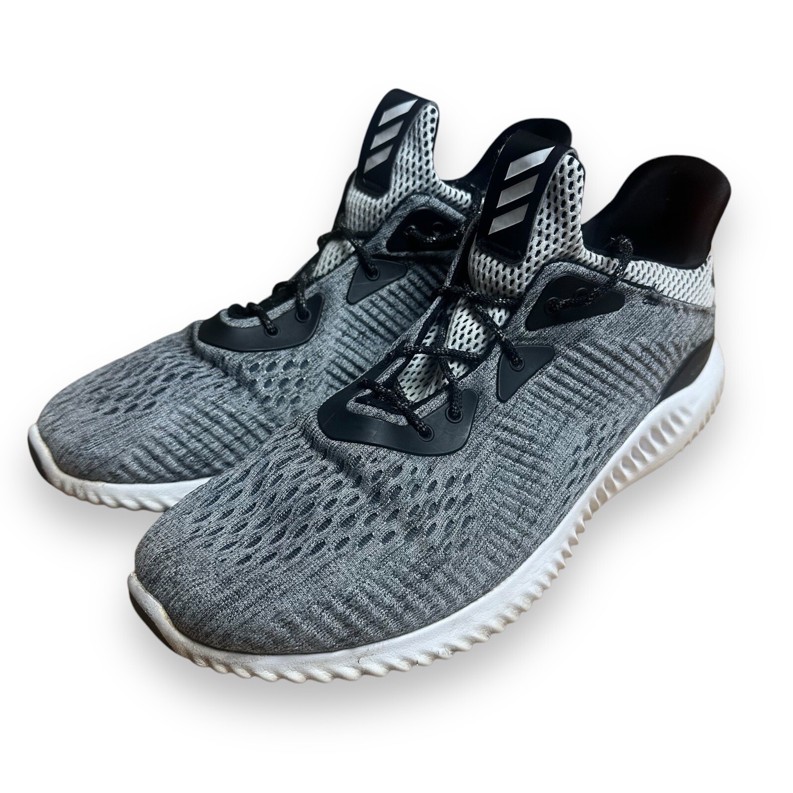 Adidas Alphabounce EM Mens Size 11.5 Shoes Grey Black Running Shoes ...