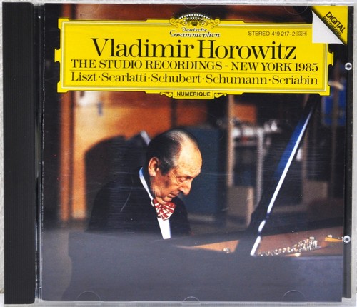 VLADIMIR HOROWITZ "The Studio Recordings - New York 1985" CD DGG 419 ...
