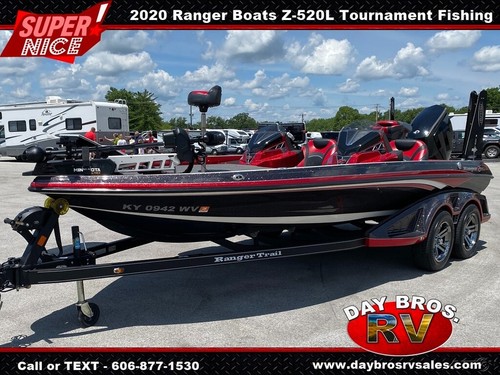 2020 Ranger Z 520L Tournament Fishing Bass Boat DC OB Evinrude E-TEC ...