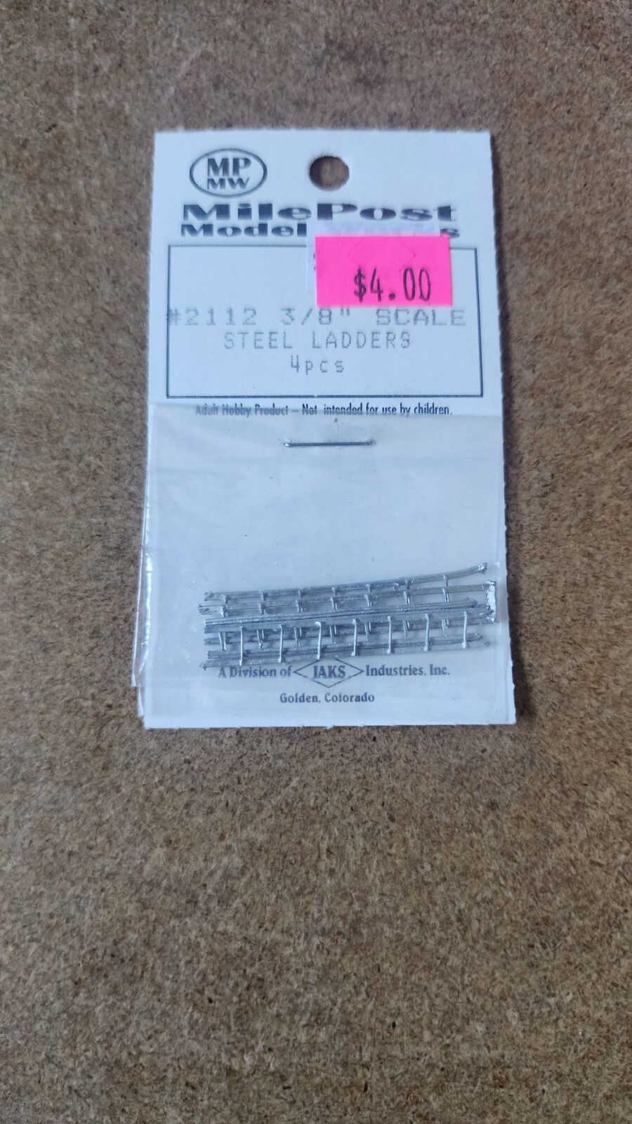 Milepost Model Works HO Steel Ladders 3/8" Scale #2112 | eBay