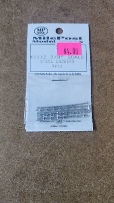 Milepost Model Works HO Steel Ladders 3/8" Scale #2112 | eBay