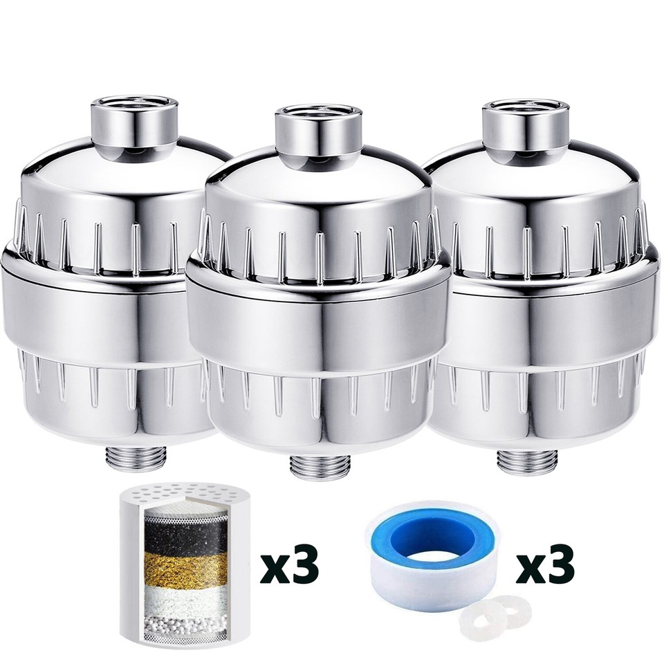 20Stage Shower Filter for Hard Water, Universal Shower Head Water ...