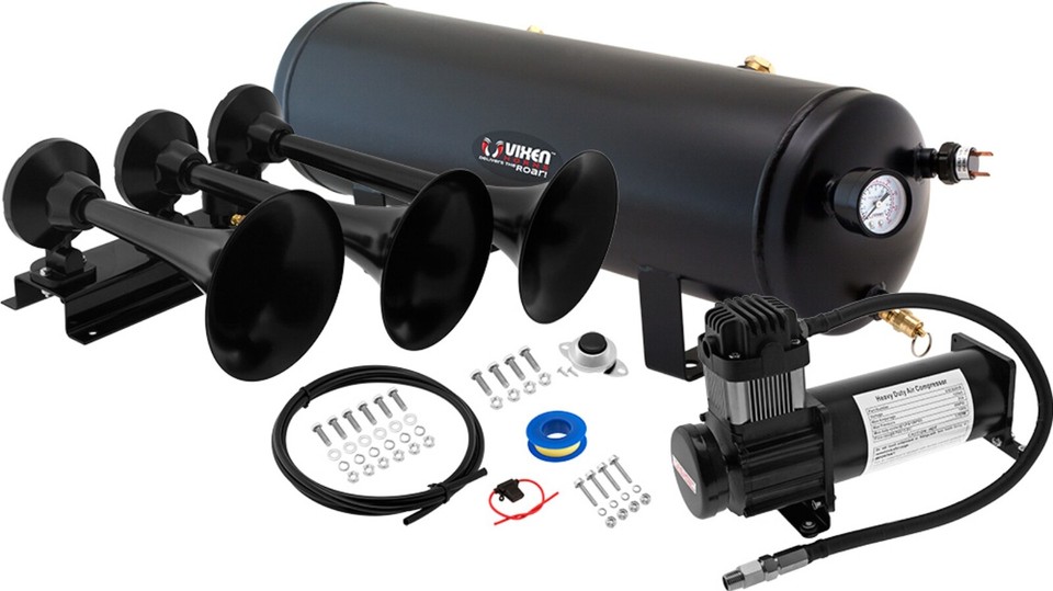 TRAIN HORN KIT FOR TRUCK/CAR/PICKUP LOUD SYSTEM /3G AIR TANK /200PSI /3 ...