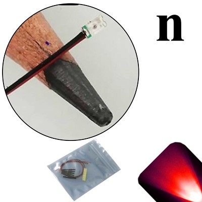 100 x 12v 0603 1608 Red Nano SMD LED Pre-Wired Light Soldered Leads 9v ...