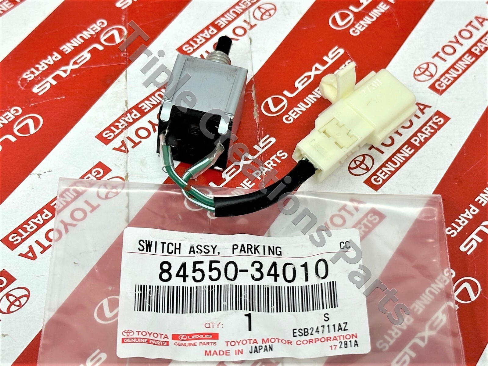 8455034010 Genuine Toyota T100 94-98 Tacoma 95-04 Parking Brake Switch ...