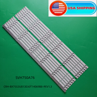 Full set LED Backlight strip for Hisense 75R6E3 75H6570G 75E3D 75H6510G ...