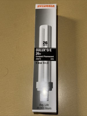 Sylvania Amalgam Compact Fluorescent Light Bulb 26W . ***LOT of 2 ...