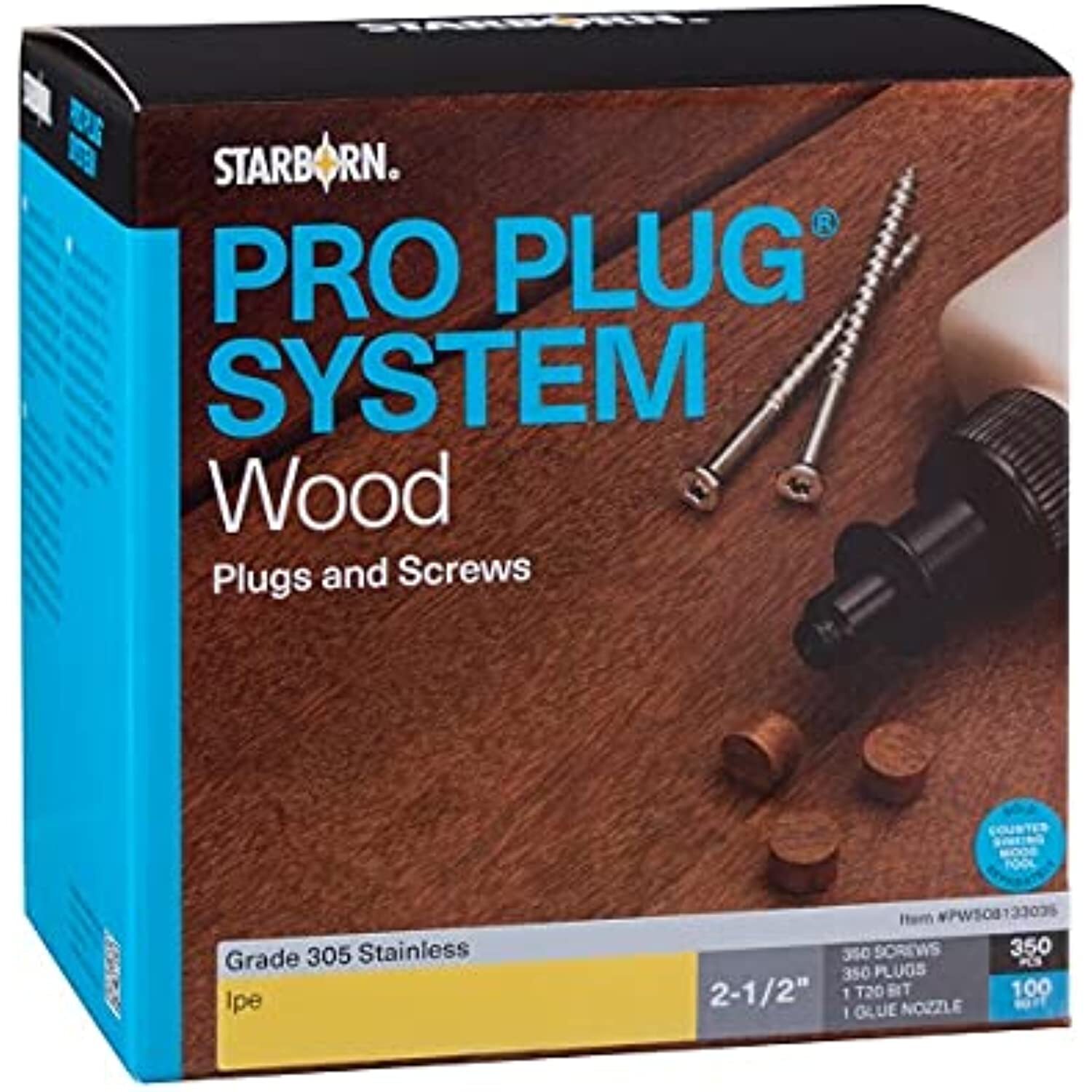 Starborn Industries IPE Pro Plug System For Wood Decking Kit - 100 Sq ...