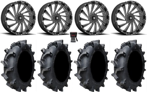 MSA Blade 20" Wheels Milled 33" Interforce 628 Tires Can-Am Renegade ...