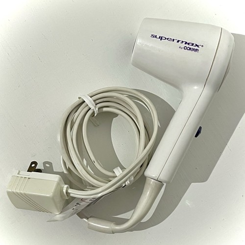 Conair Supermax Travel Stylist Mini Hair Dryer White Two Speed Tested ...