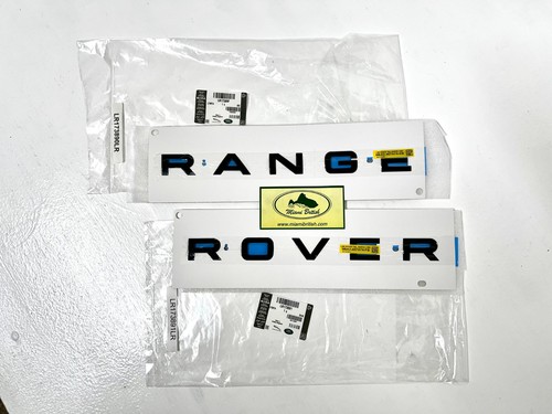 LAND ROVER REAR NAME PLATE BLACK RANGE VELAR LR173890 LR173891 GENUINE ...
